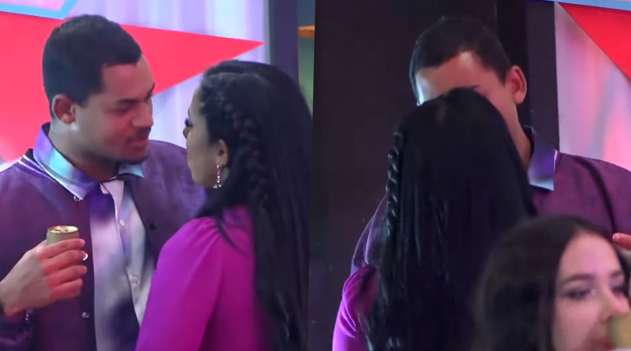 Gabriel e Janielle se beijam durante última festa de A Grande Conquista